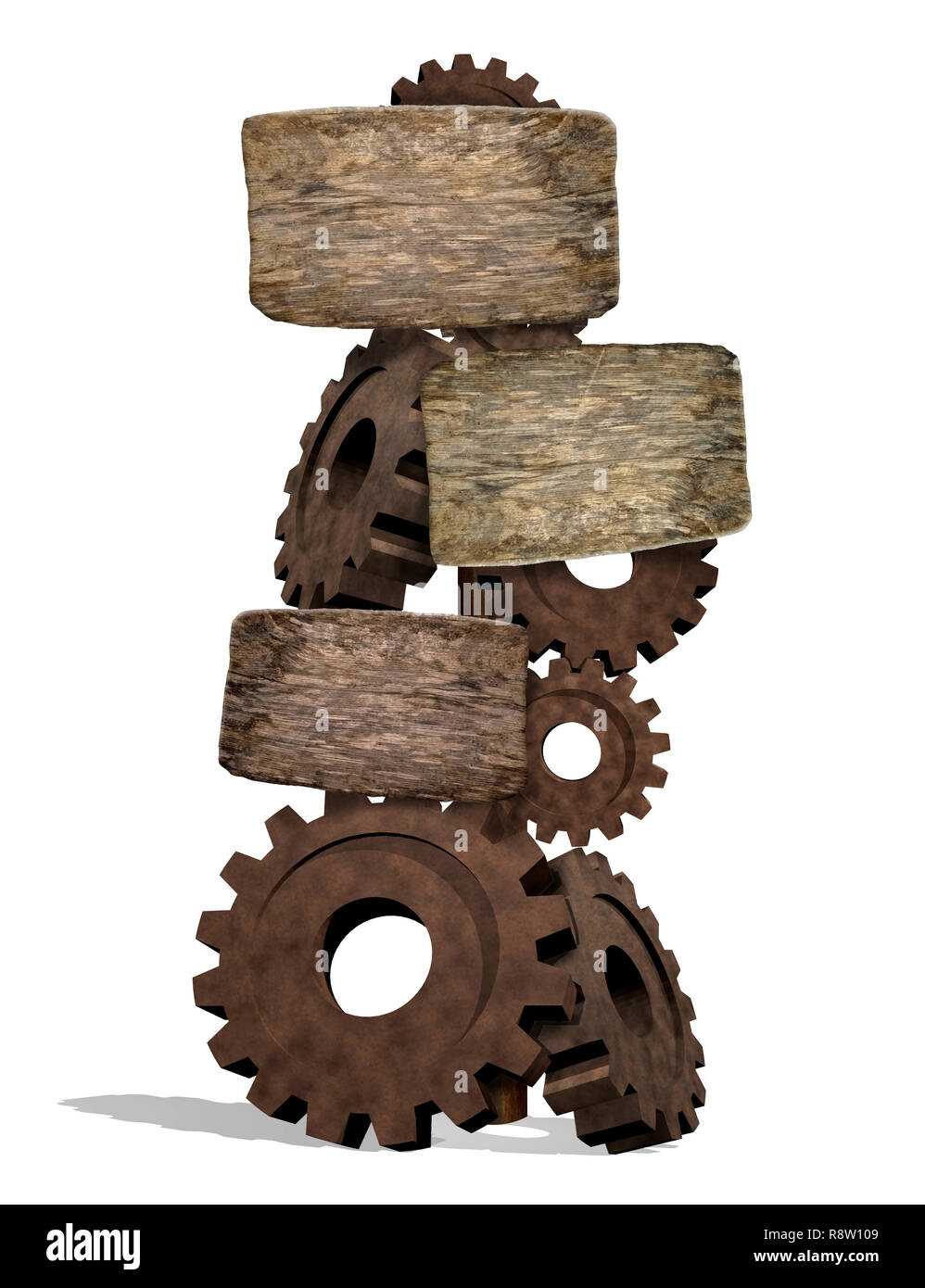 Vintage gear motor oil Cut Out Stock Images & Pictures - Alamy