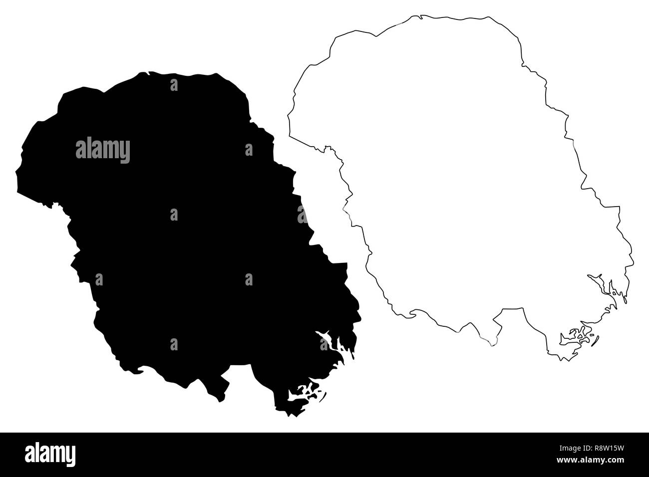 Telemark (Administrative divisions of Norway, Kingdom of Norway) map ...