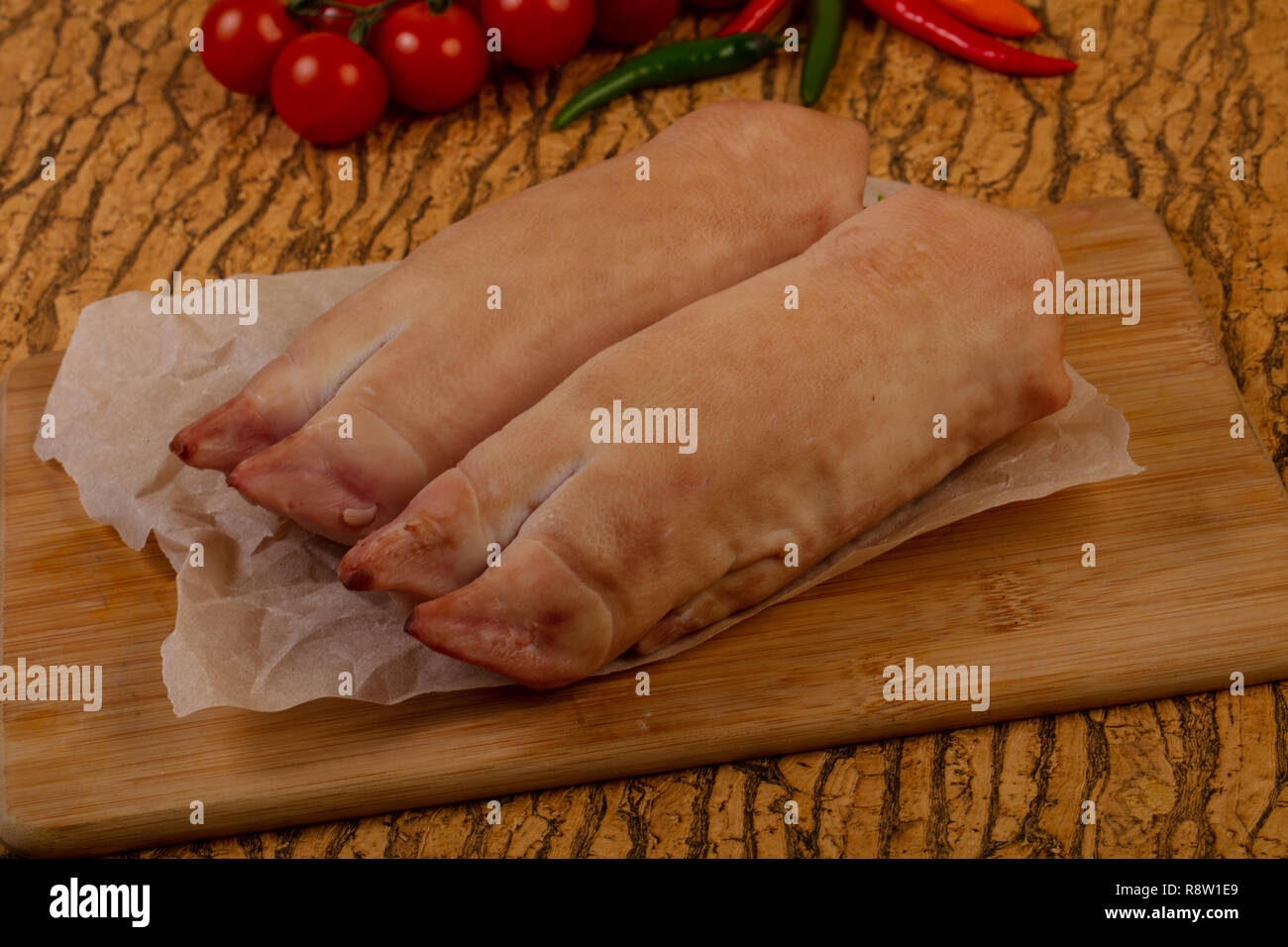 Raw pigs feet hi-res stock photography and images - Alamy