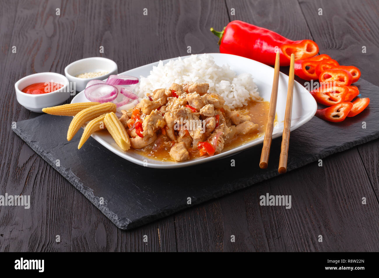 Special fried rice a popular oriental dish available at chinese take ...