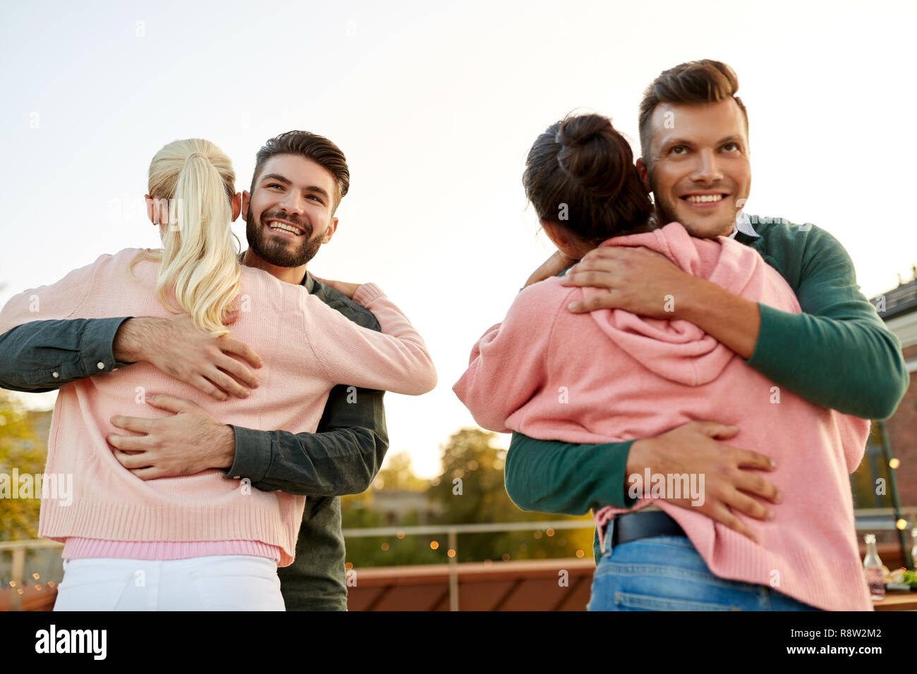 Party on roof hi-res stock photography and images - Alamy