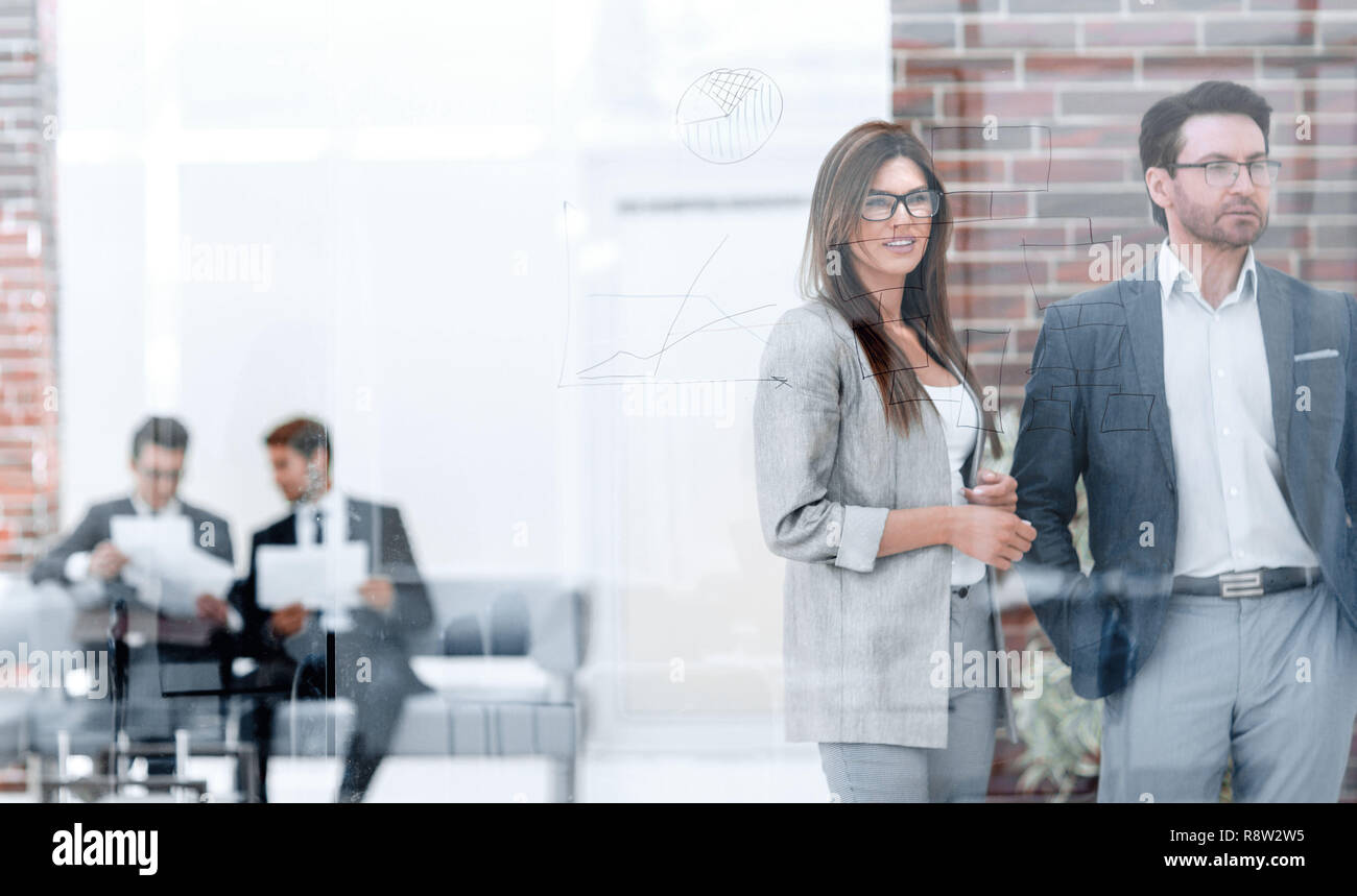 business people standing in the Bank office Stock Photo - Alamy