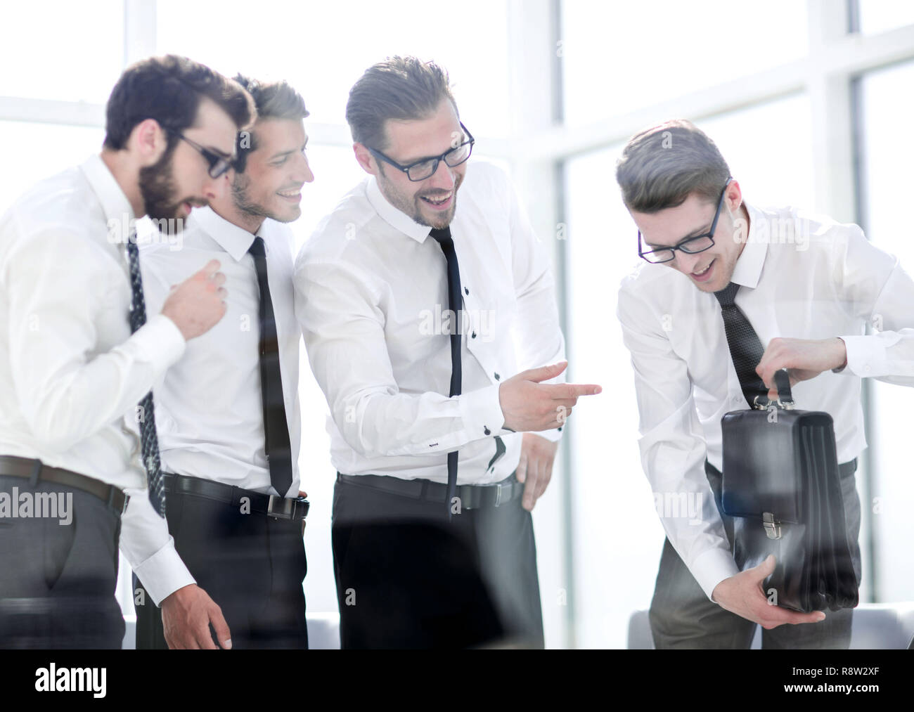 close up.employees in the workplace in the office Stock Photo - Alamy