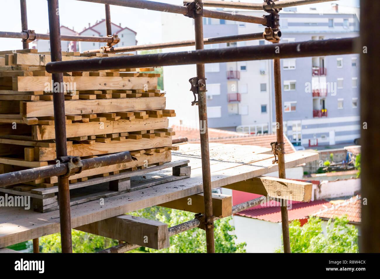 Construction scaffolding storage hi-res stock photography and images ...