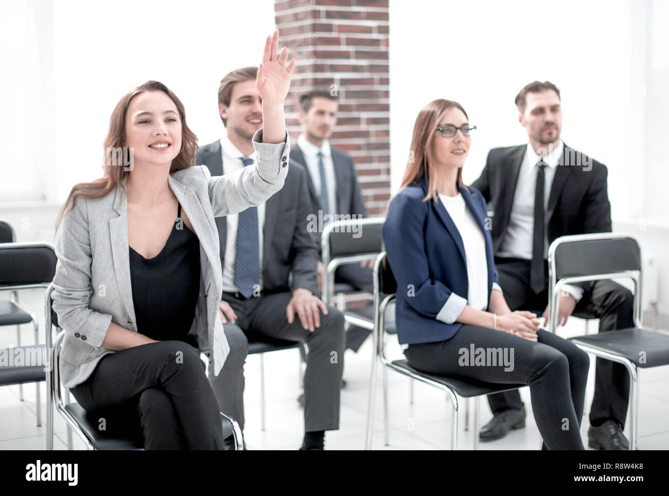Young attractive business people .the elite business team Stock Photo ...