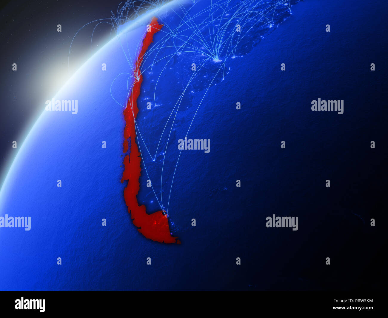 Chile on model of green planet Earth with international networks ...
