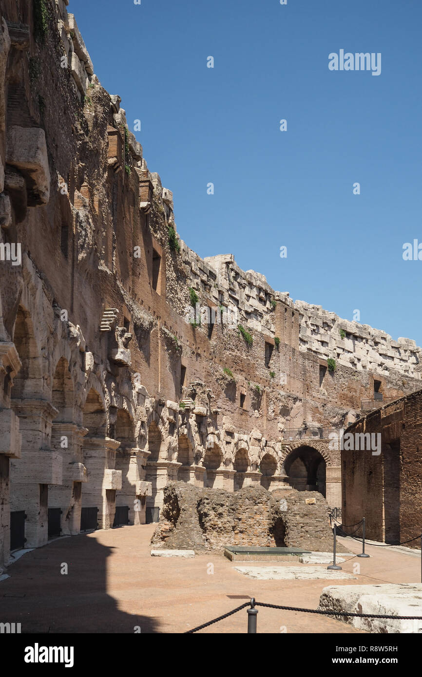 Inside the colosseum, Rome, Italy Stock Photo - Alamy
