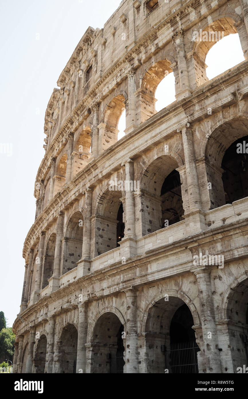 Side of the Colosseum, Rome, ITaly Stock Photo - Alamy