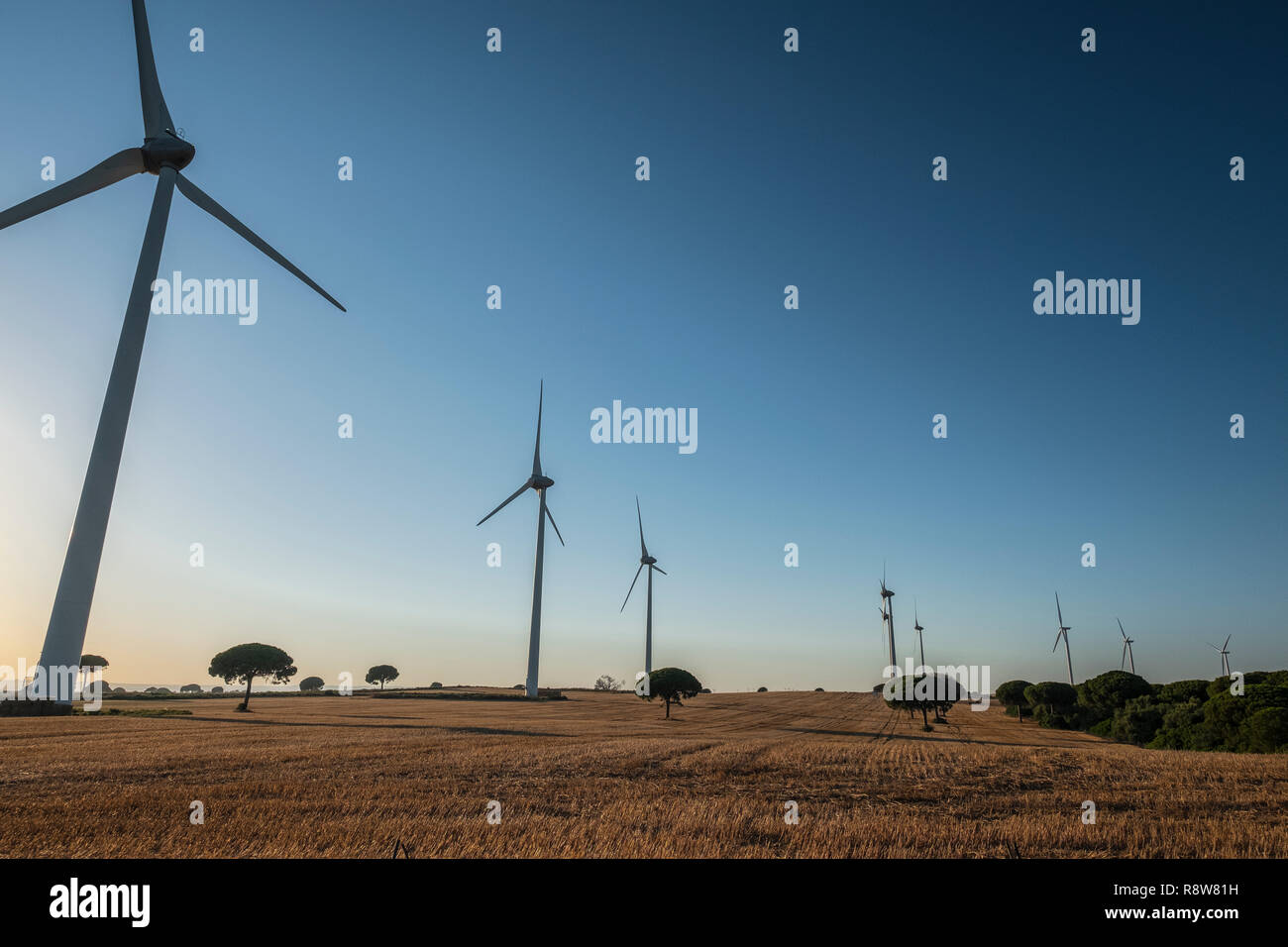 Wind farm on mountain spain hi-res stock photography and images - Alamy