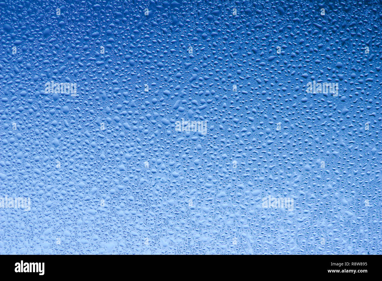 Macro abstract background of water condensation on a window pane Stock ...