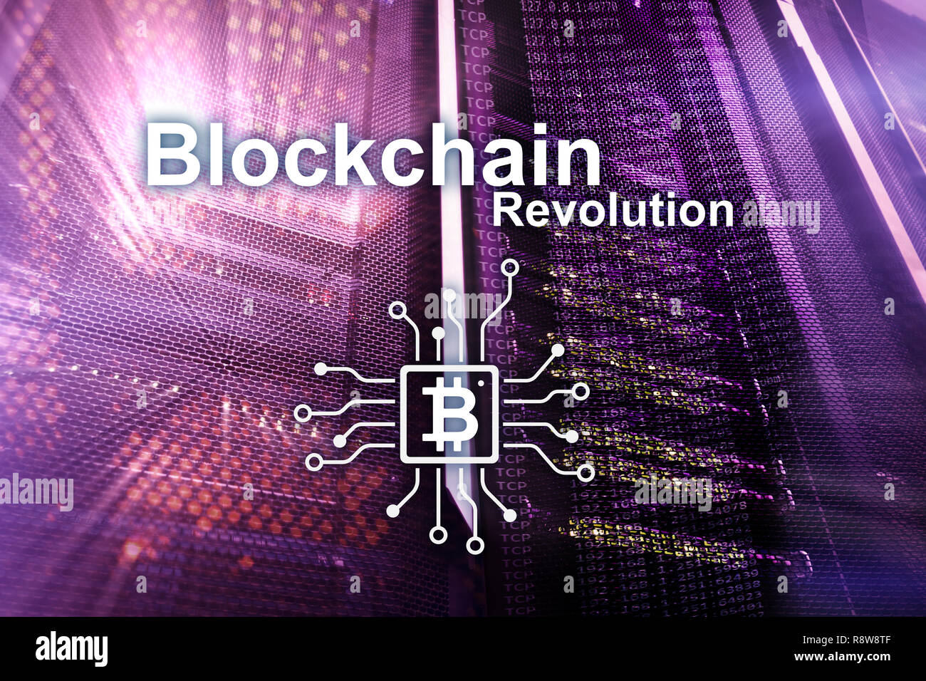 Blockchain revolution, innovation technology in modern business Stock ...