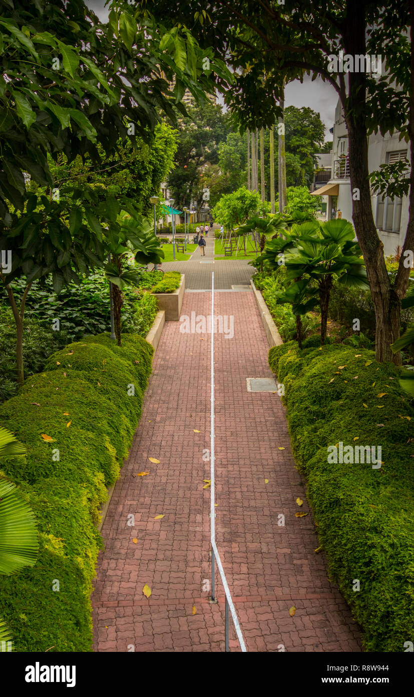 Park connector off Bukit Pasoh Road, Outram Park, Singapore Stock Photo ...