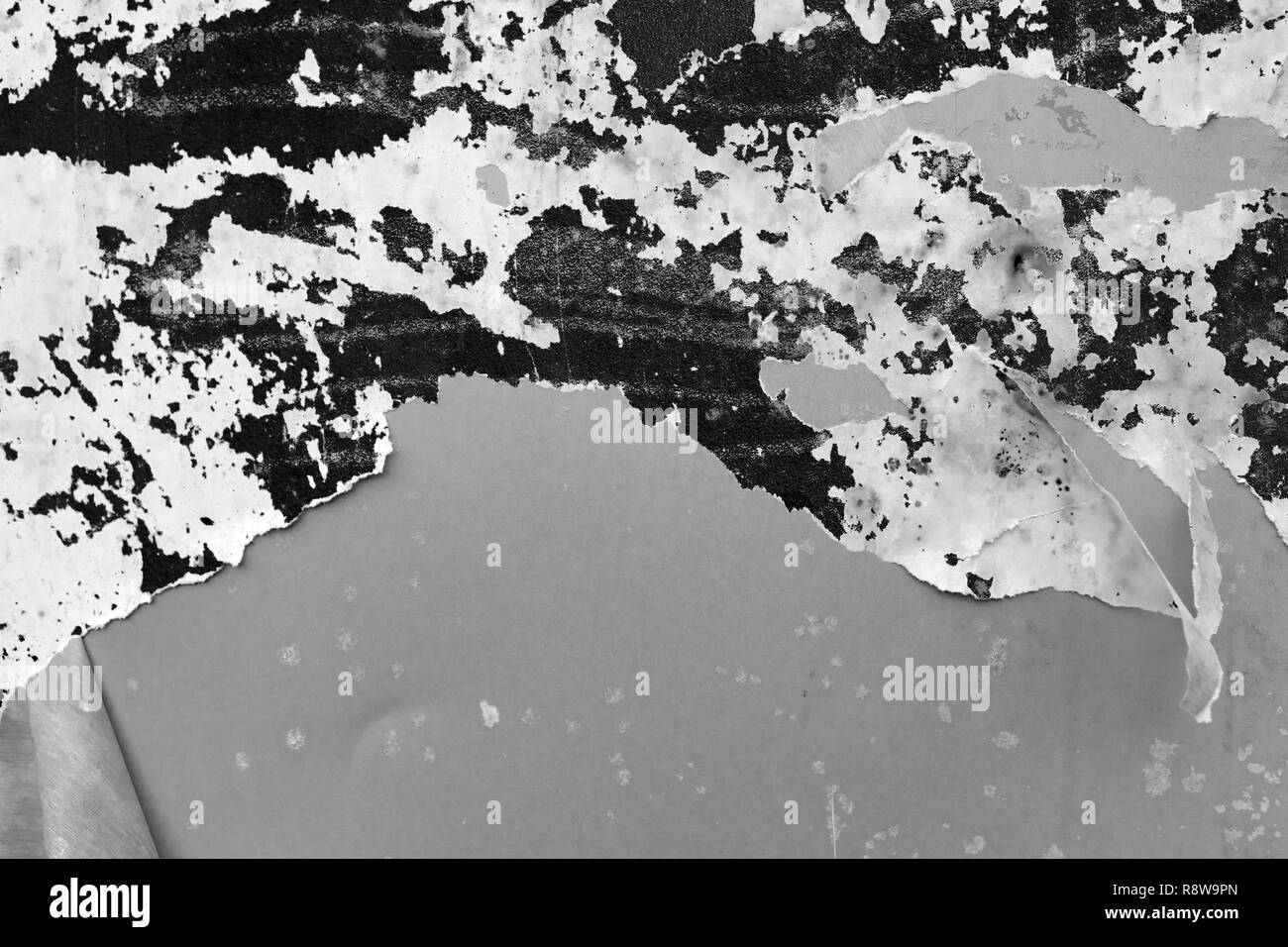 Torn billboard poster paper pattern texture as background Stock Photo ...