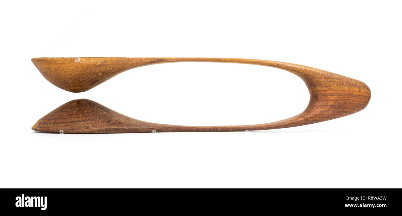 Wooden musical instrument - pair of spoons, studio photo Stock Photo ...