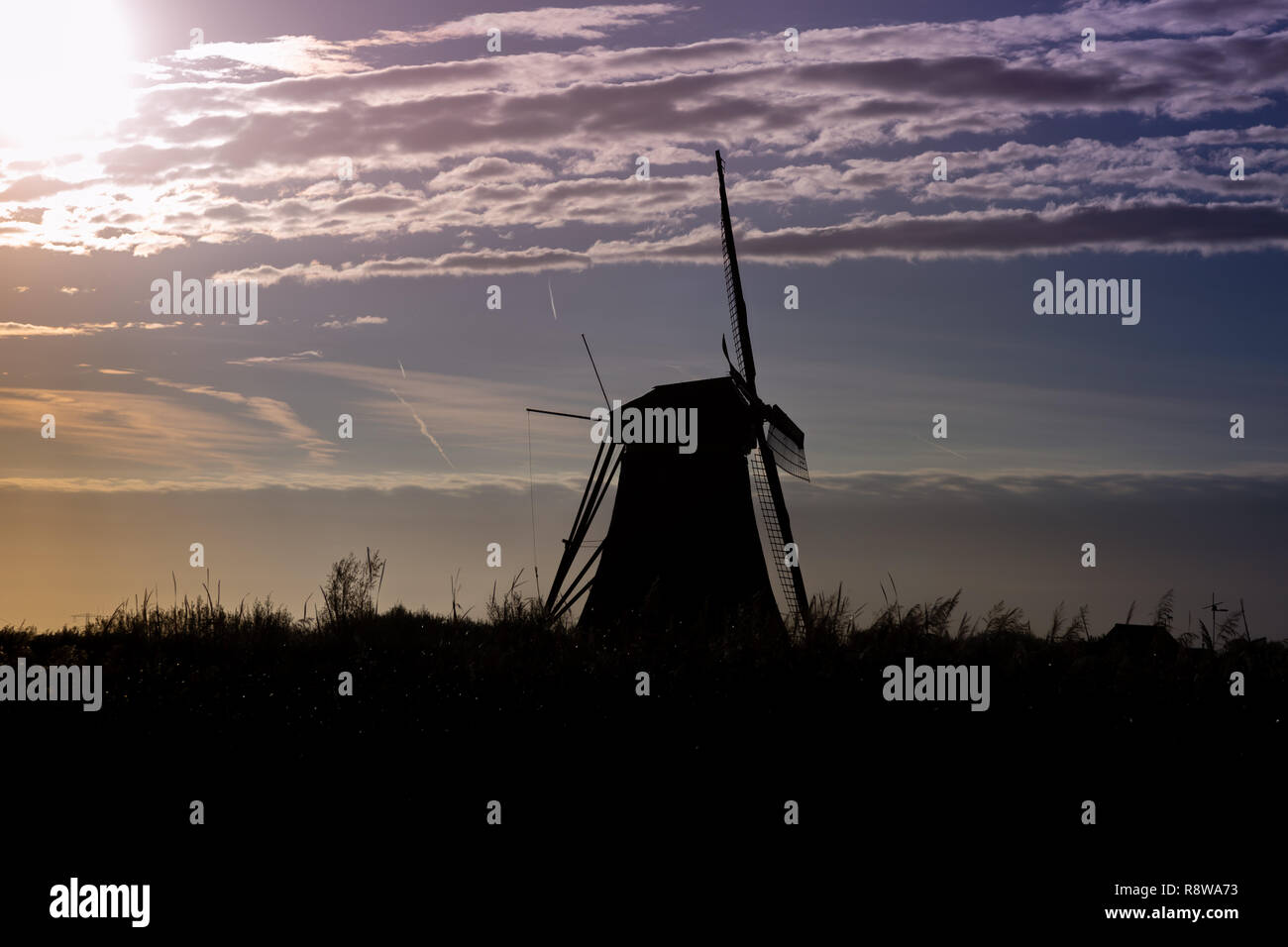 Windmill in Netherlands Stock Photo - Alamy