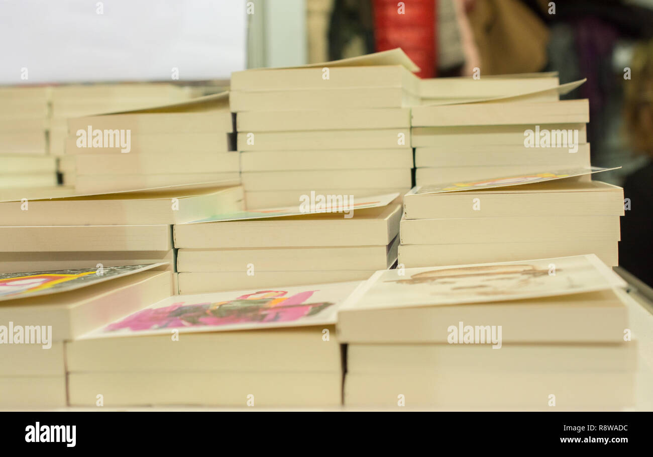 Stack of books stored as Education and business concept Stock Photo - Alamy