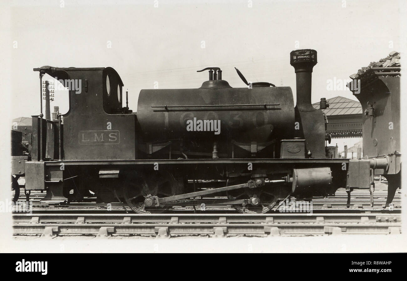 Former Caledonian Railway 0-4-0ST of Class 264 as LMS 16030 in pre-1928 ...