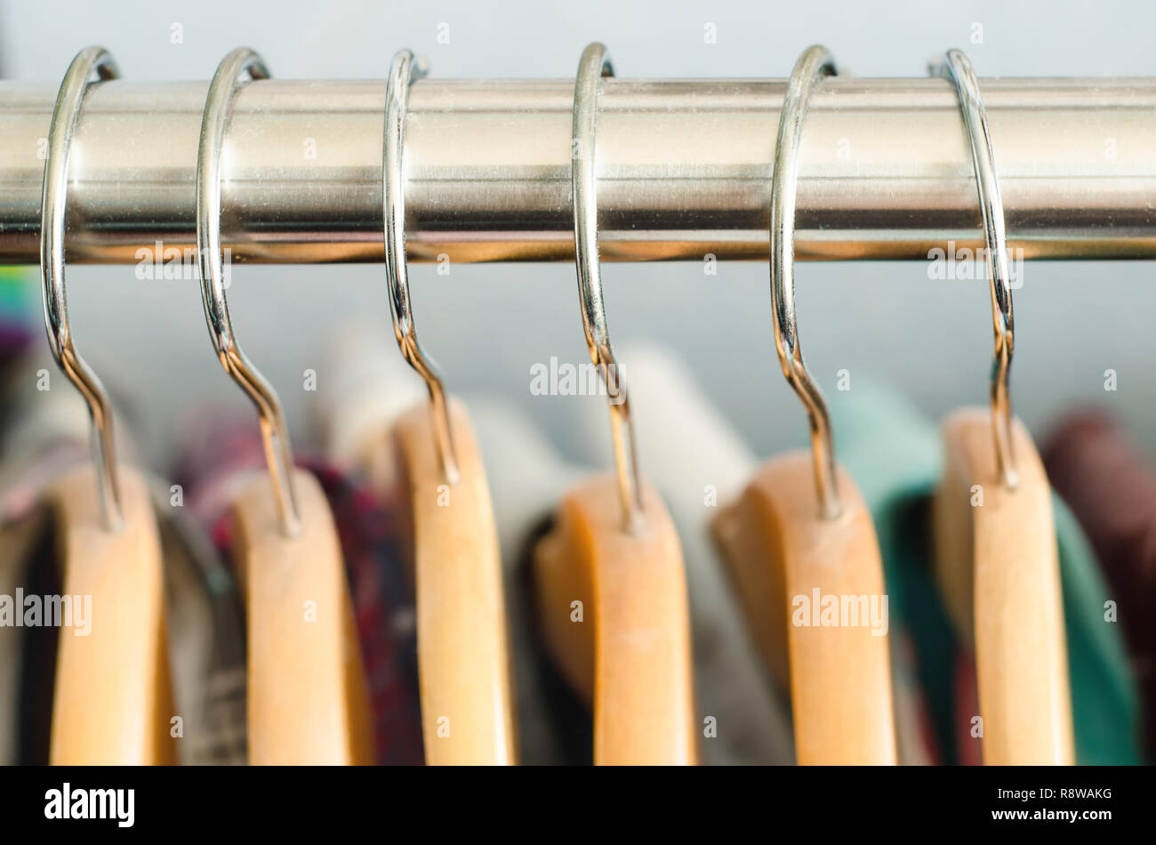 Empty hangers closet hi-res stock photography and images - Alamy