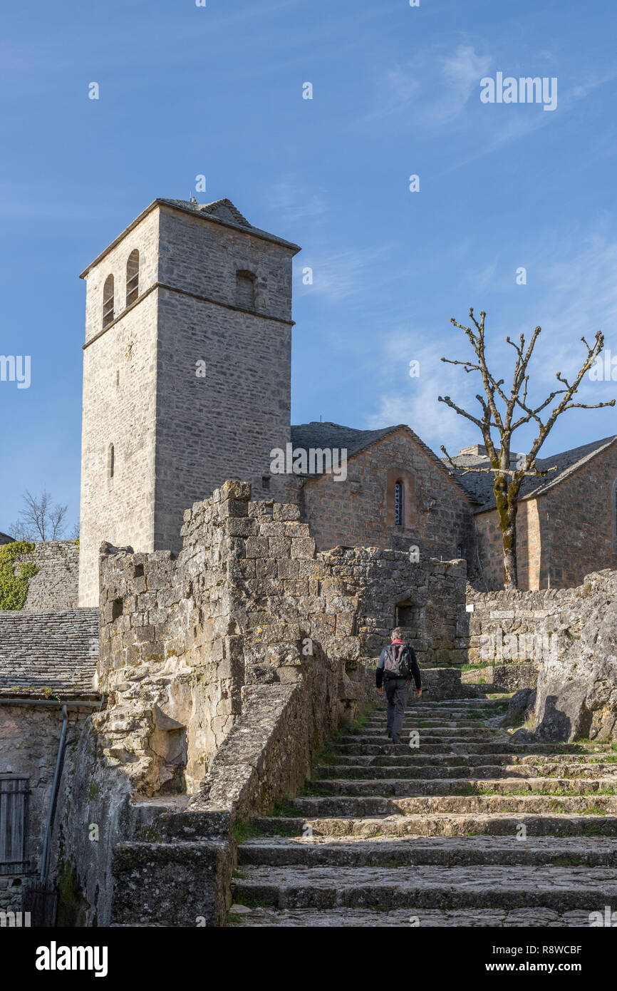 France, Aveyron, Causses and Cevennes, Mediterranean cultural landscape ...