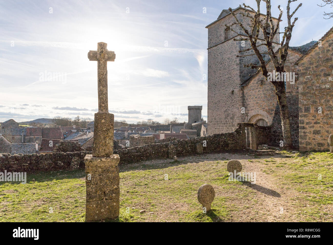 France, Aveyron, Causses and Cevennes, Mediterranean cultural landscape ...