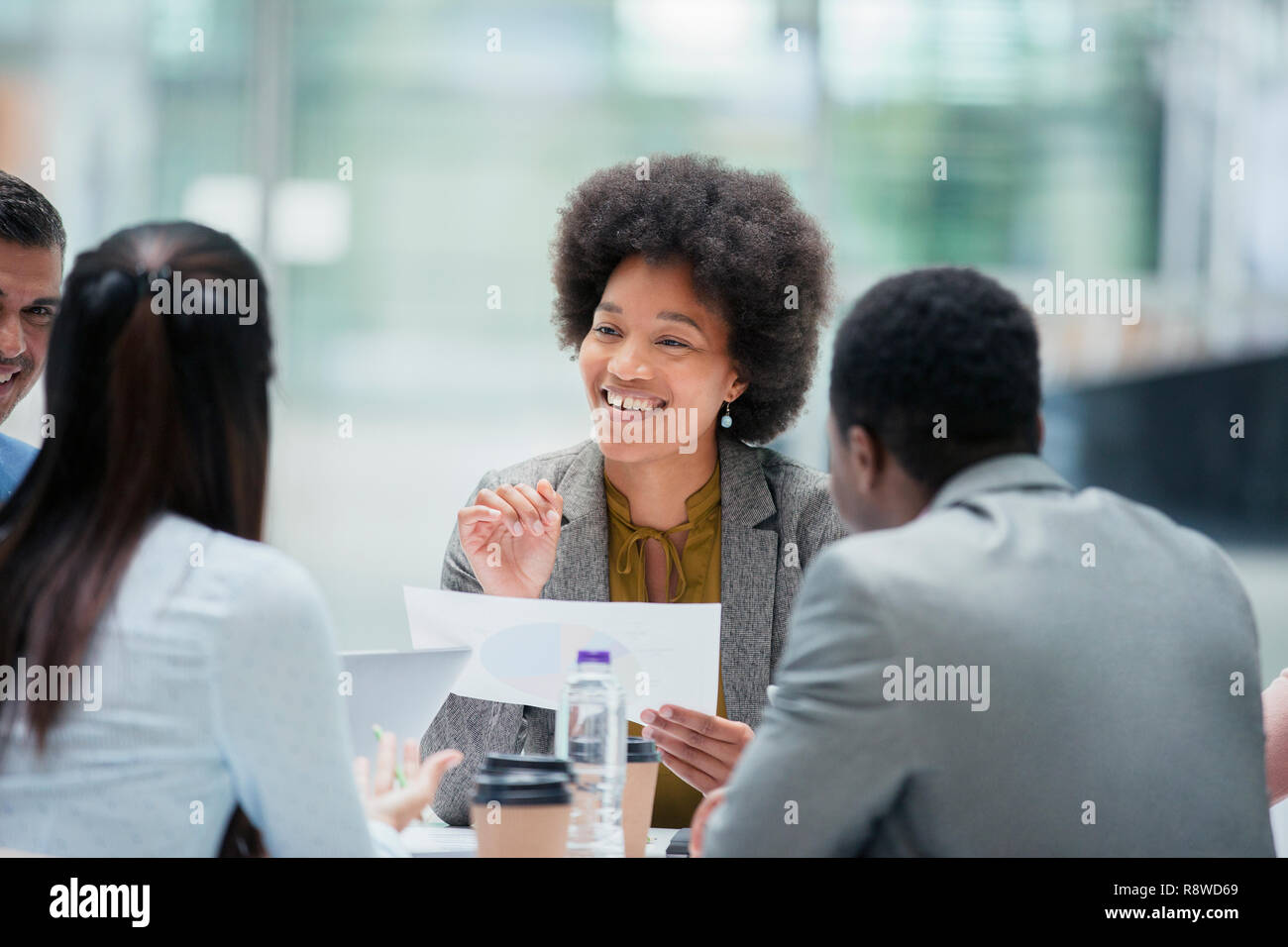 Happy businesswoman hi-res stock photography and images - Alamy