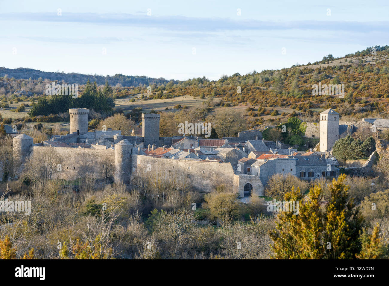 France, Aveyron, Causses and Cevennes, Mediterranean cultural landscape ...