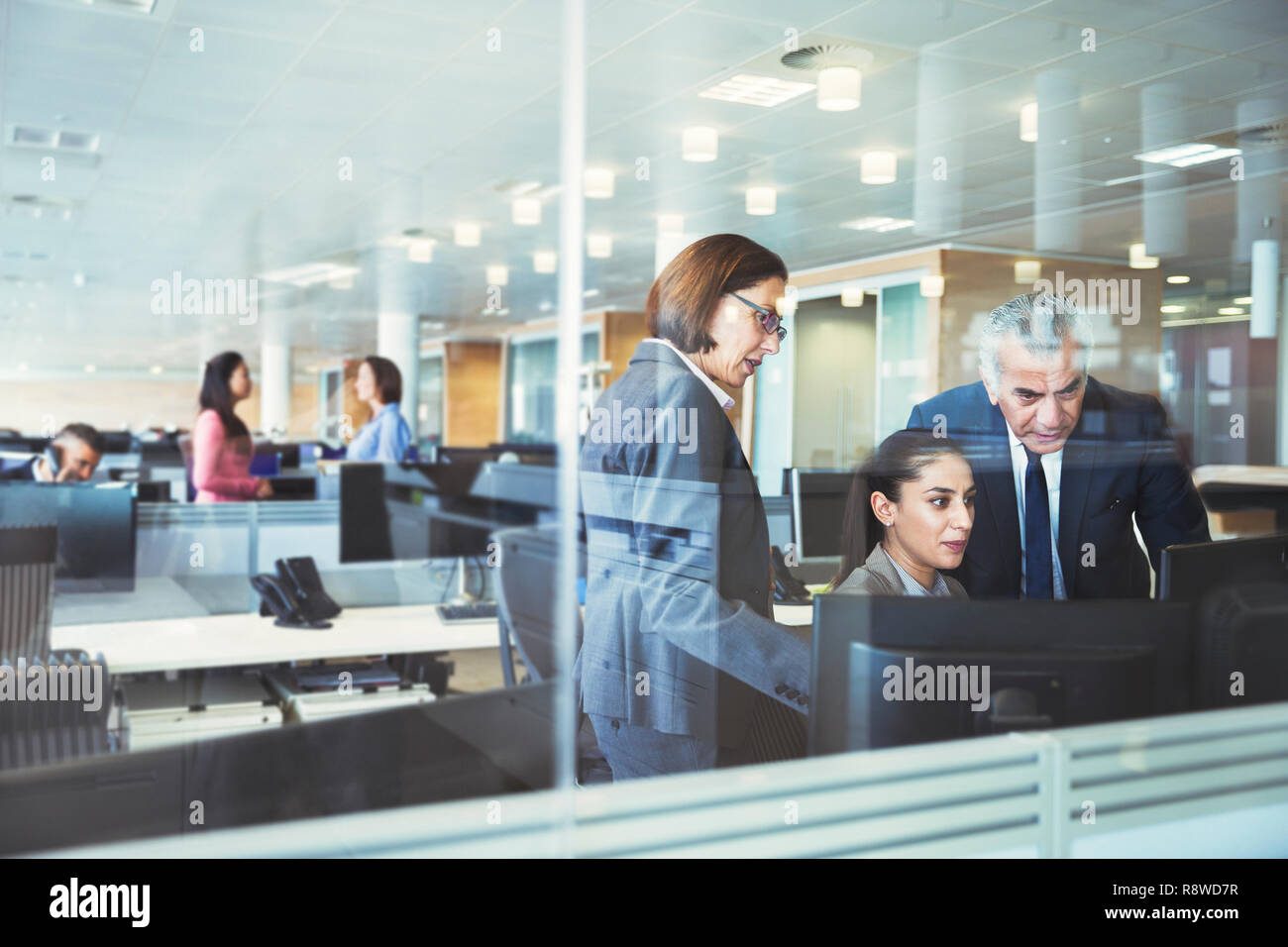 Business people using computers in hi-res stock photography and images ...