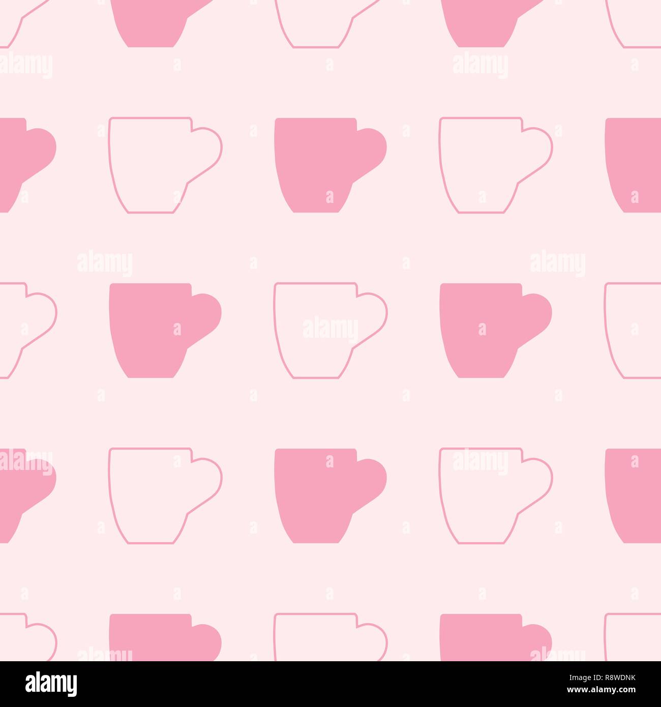 Cup tea pattern vector Stock Vector Images - Alamy