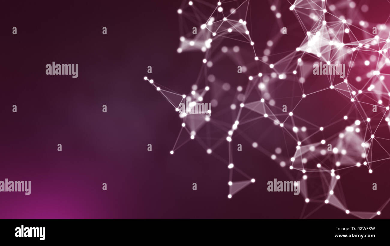 3d network background Stock Photo - Alamy