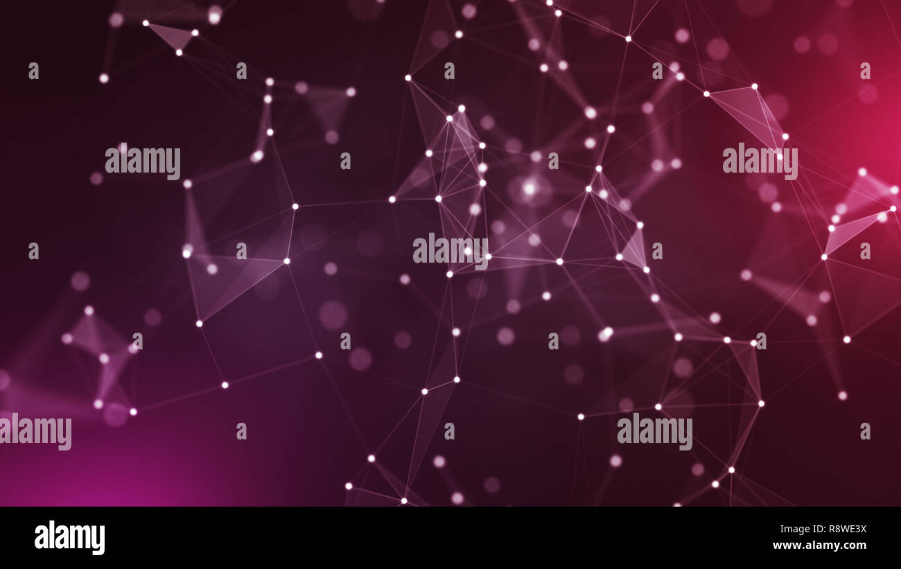 pink futuristic network background Stock Photo - Alamy