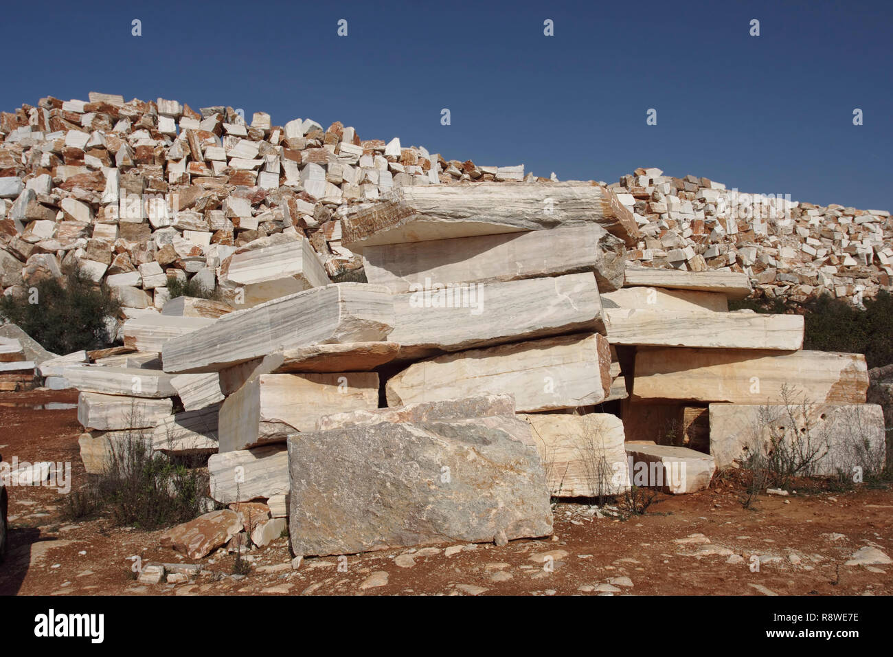 Raw marble in a quarry, Estremoz, Alentejo, Portugal Stock Photo - Alamy