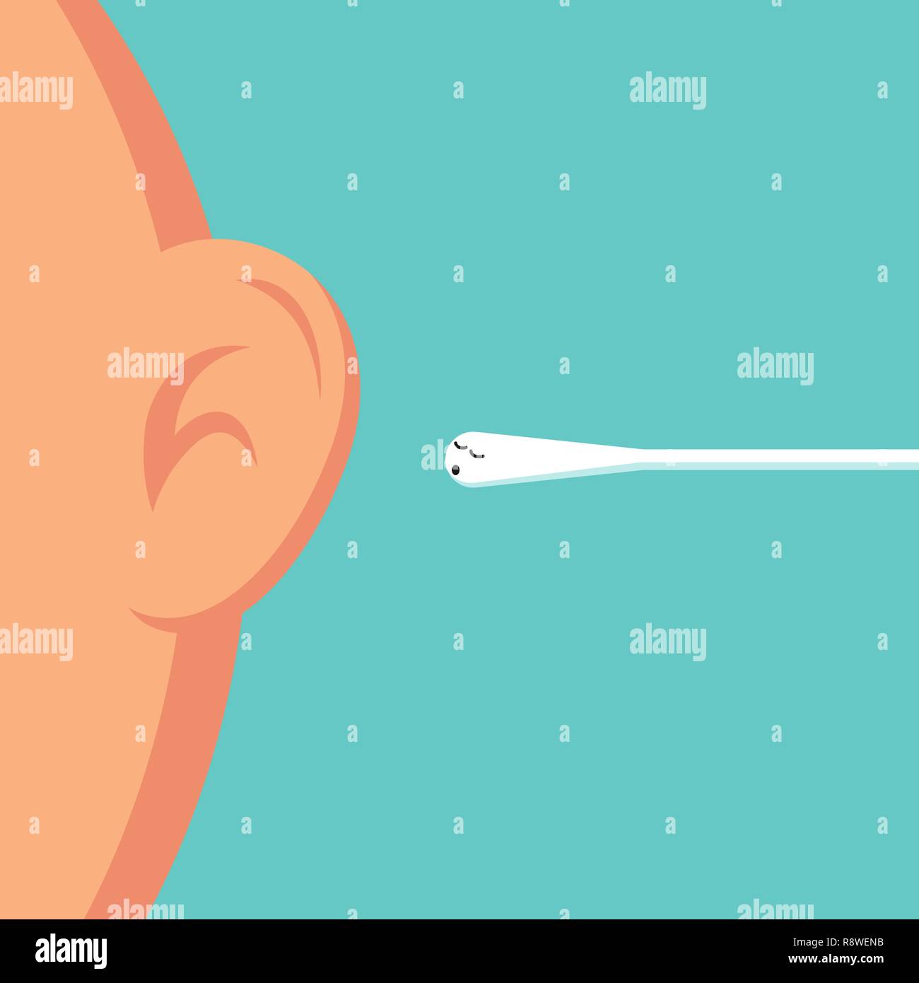 Daily ear hygiene Stock Vector Images - Alamy