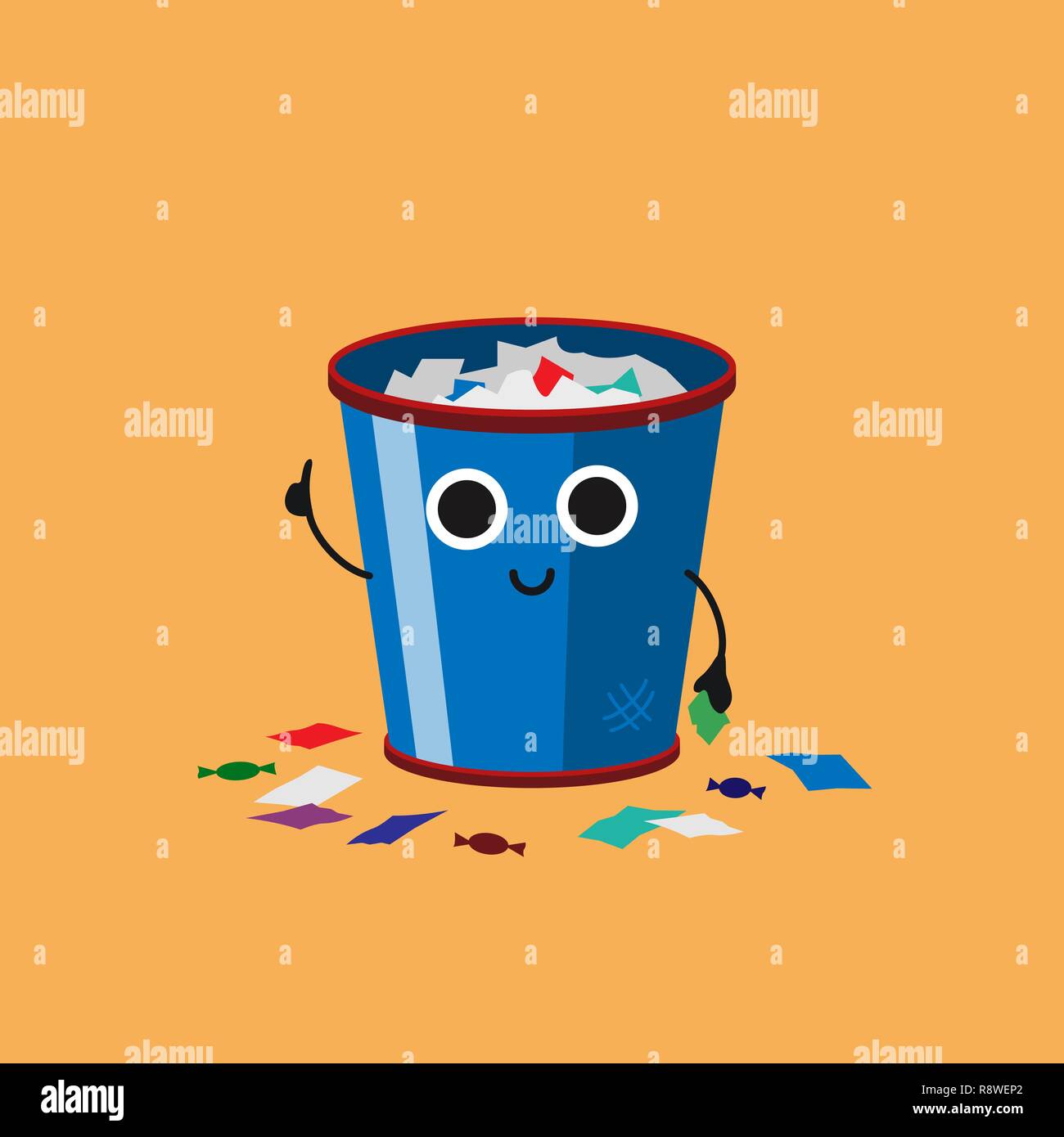 Garbage can trash poster hi-res stock photography and images - Alamy