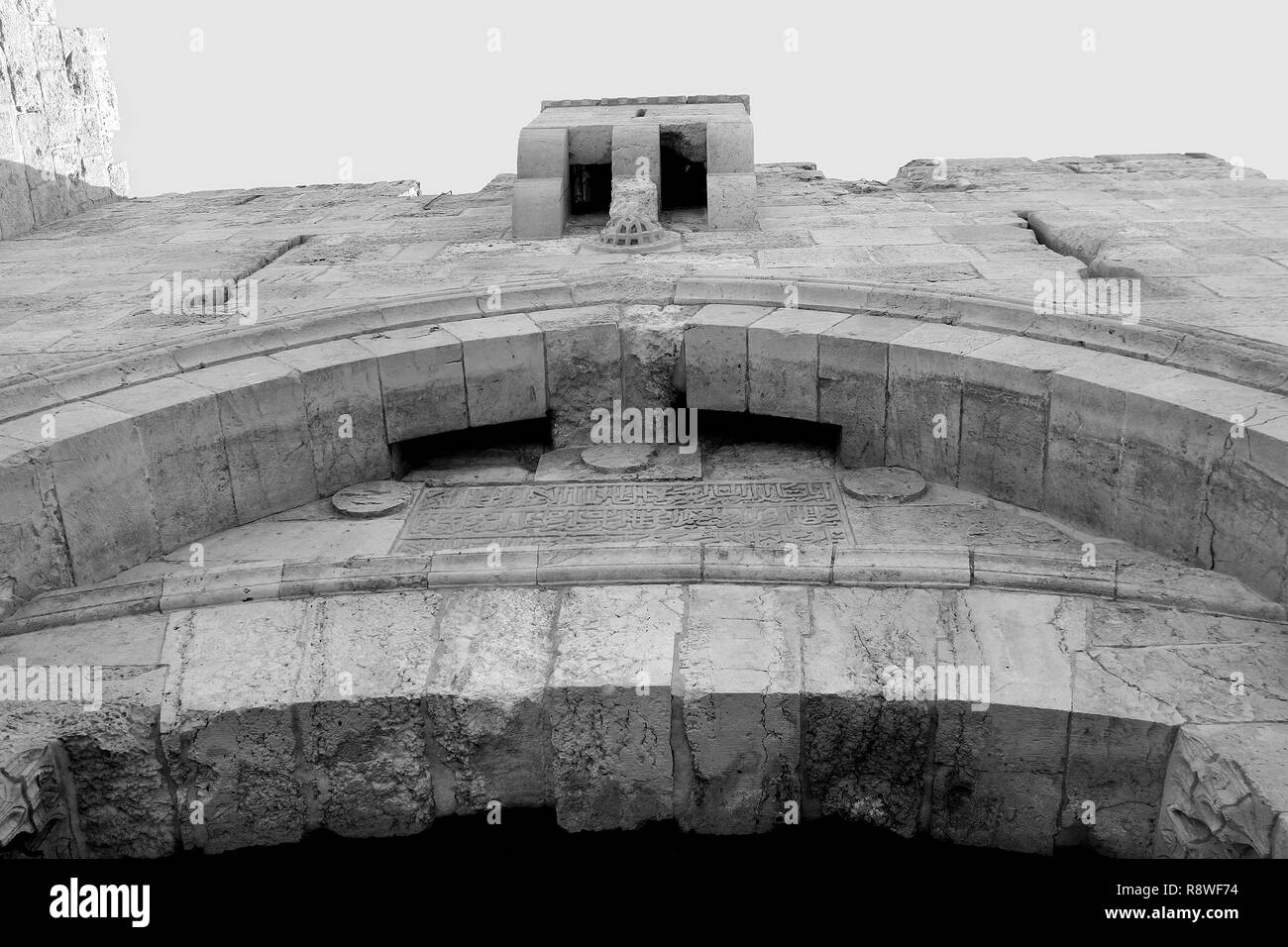 Part of the Jaffa Gate structure in The Old City of Jerusalem, Israel ...