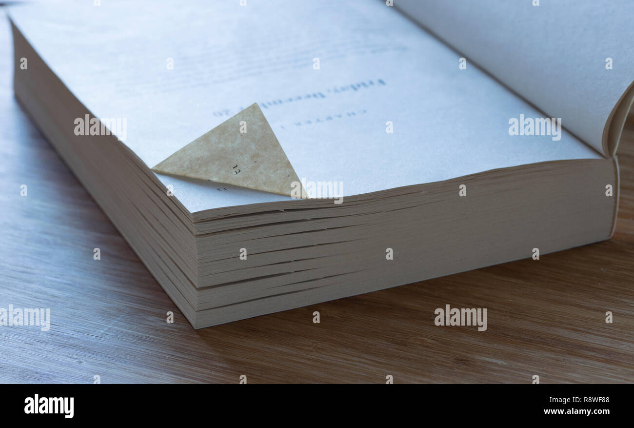 Dog eared book page hi-res stock photography and images - Alamy