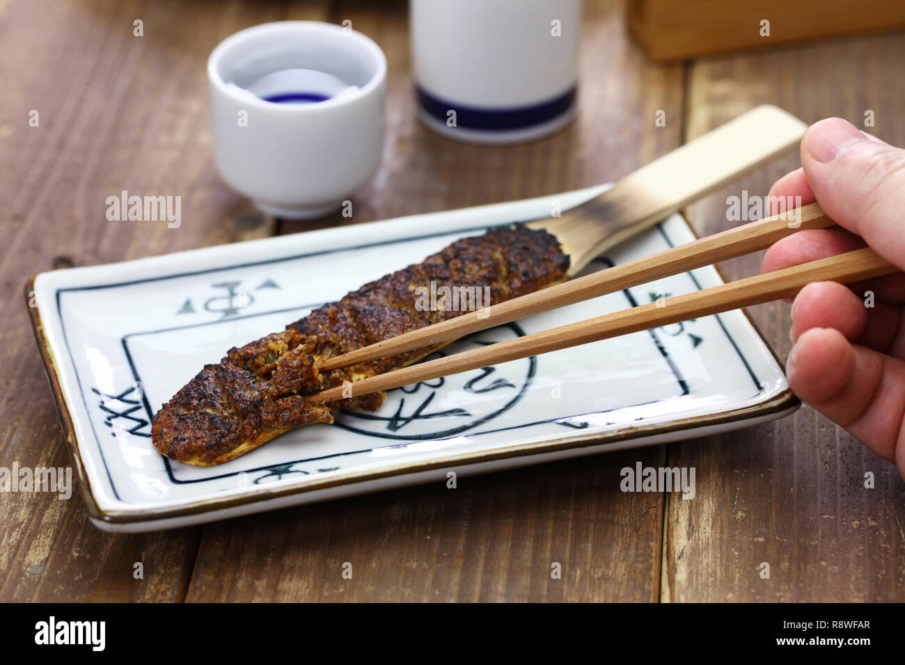 soba miso, burnt miso(soybean paste) with roasted buckwheat seeds ...