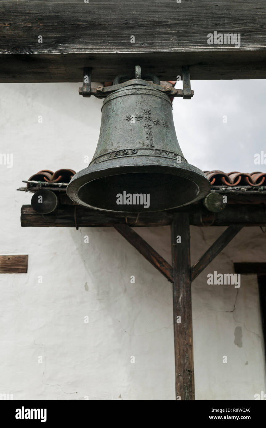 Weathered large brass bell Stock Photo - Alamy