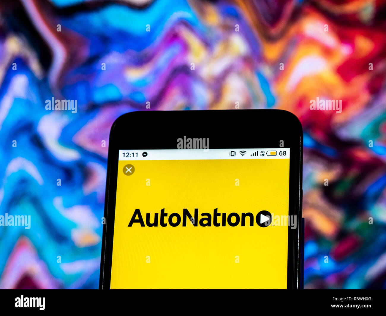 AutoNation Company logo seen displayed on smart phone Stock Photo - Alamy