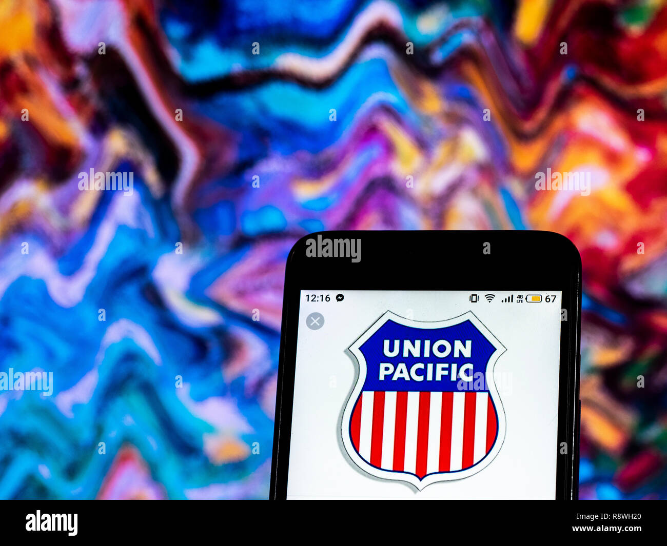 Union pacific railroad logo on hi-res stock photography and images - Alamy
