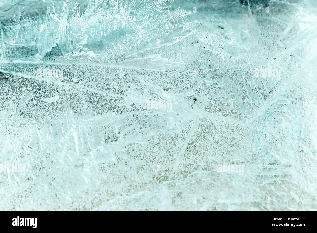 Abstract bright blue frozen background of ice Stock Photo - Alamy