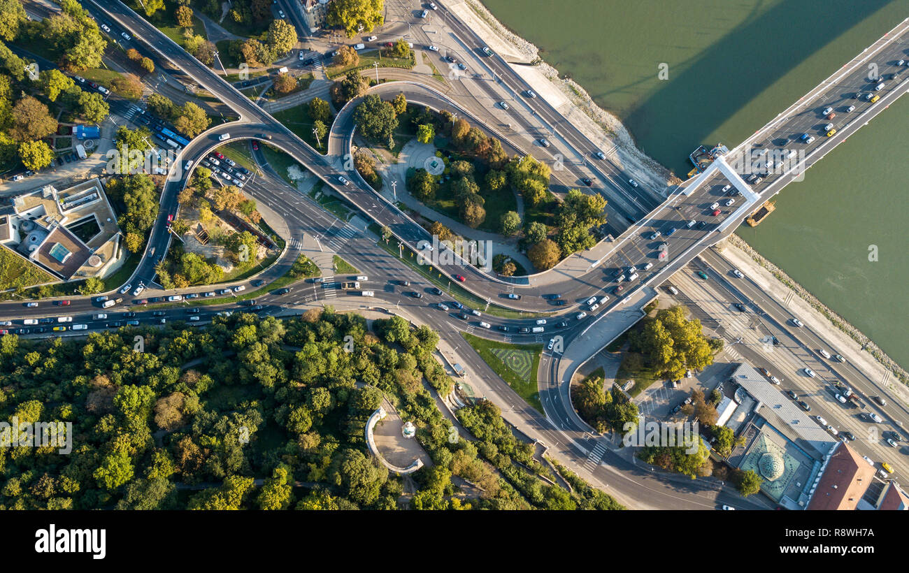 Bridge Interchange, Taban, Budapest, Hungary Stock Photo - Alamy