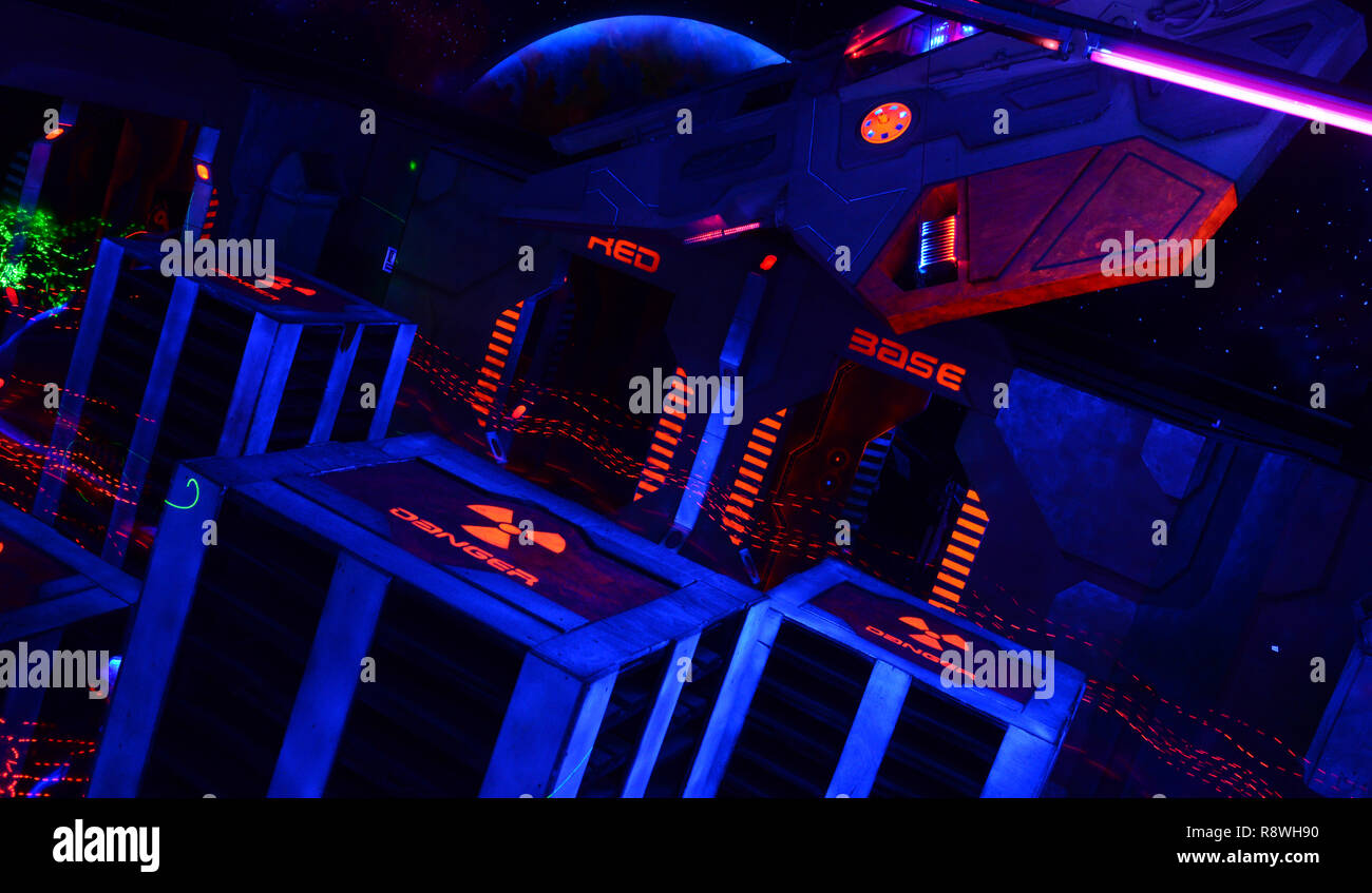 space ship interior science fiction abstract background Stock Photo - Alamy