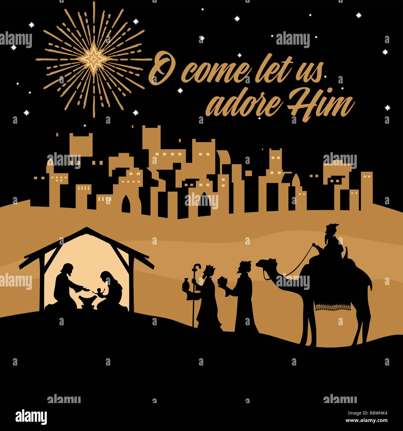 Mary worship children Stock Vector Images - Alamy