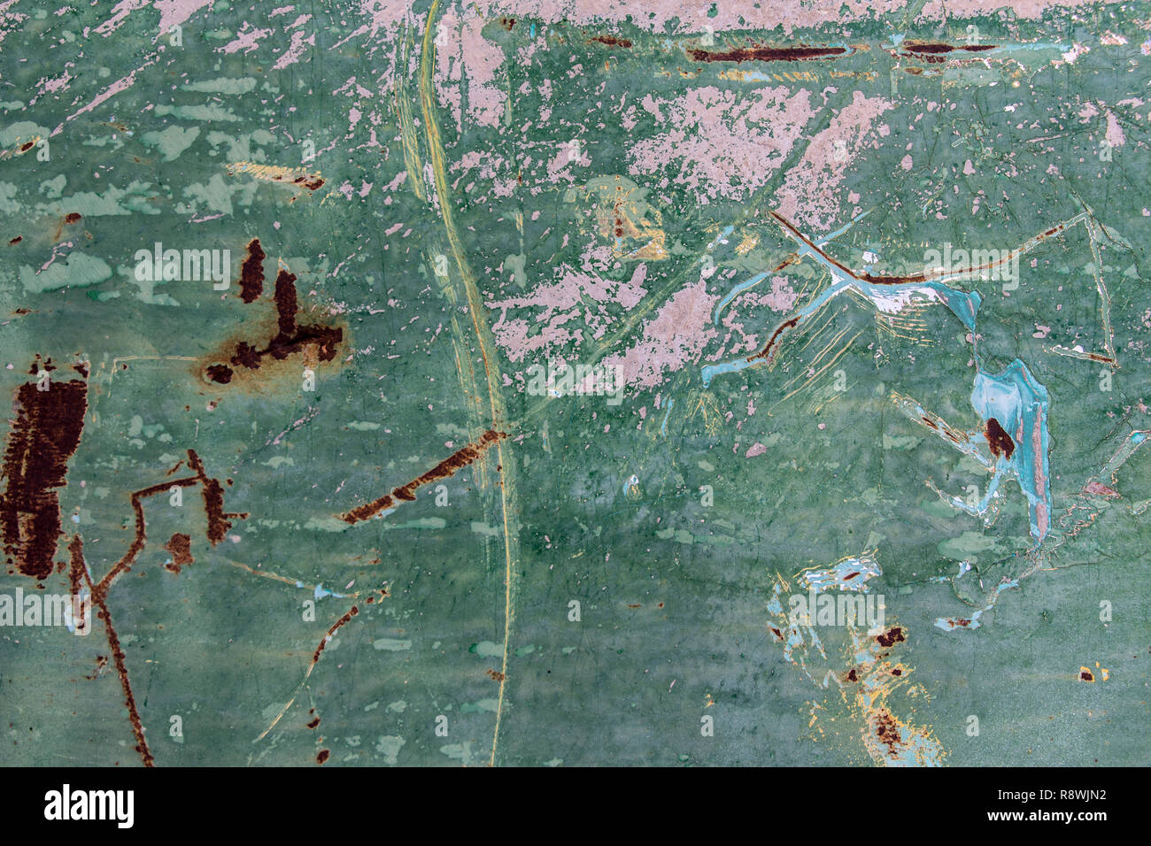 rusty green metal background, rusty green metal texture Stock Photo - Alamy