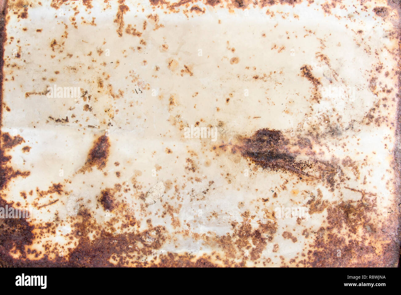 rusty white metal background, white texture of rusty metal Stock Photo ...