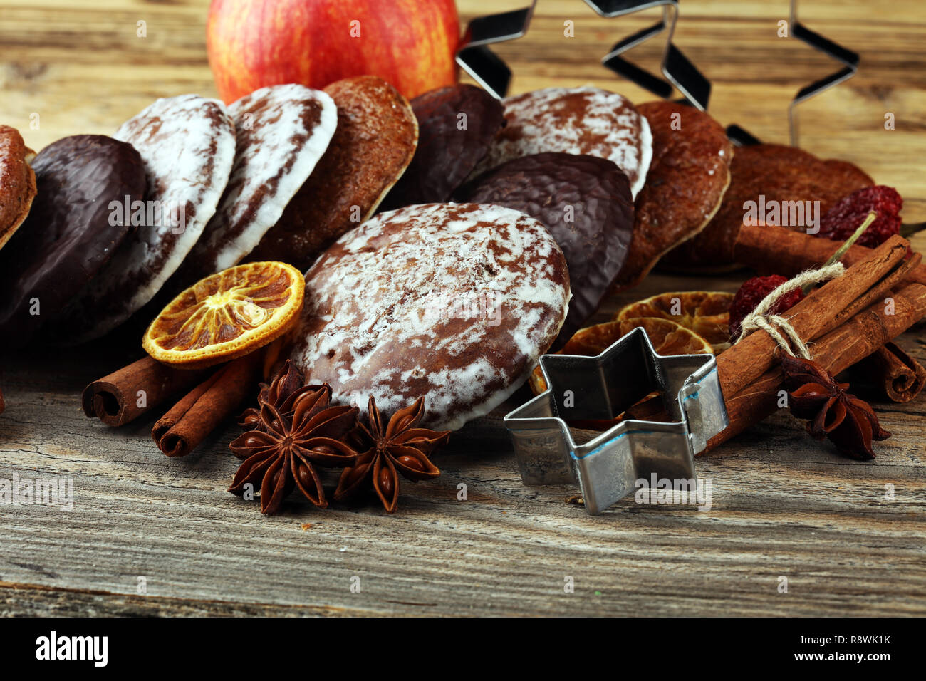 Typical German Gingerbreads such as Lebkuchen and Aachener Printen ...