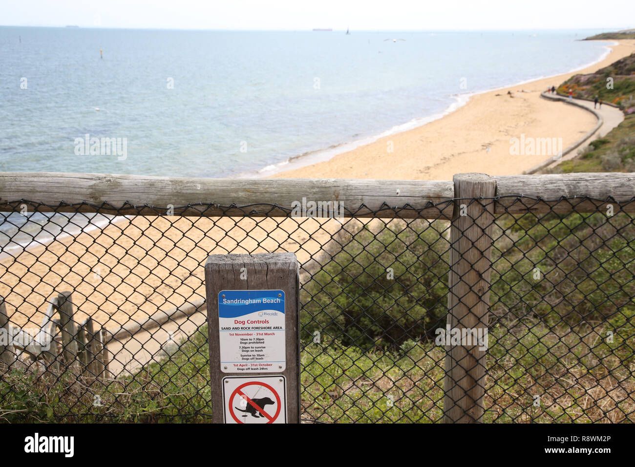 Sandringham Beach, Sandringham, Melbourne, Victoria, Australia Stock ...