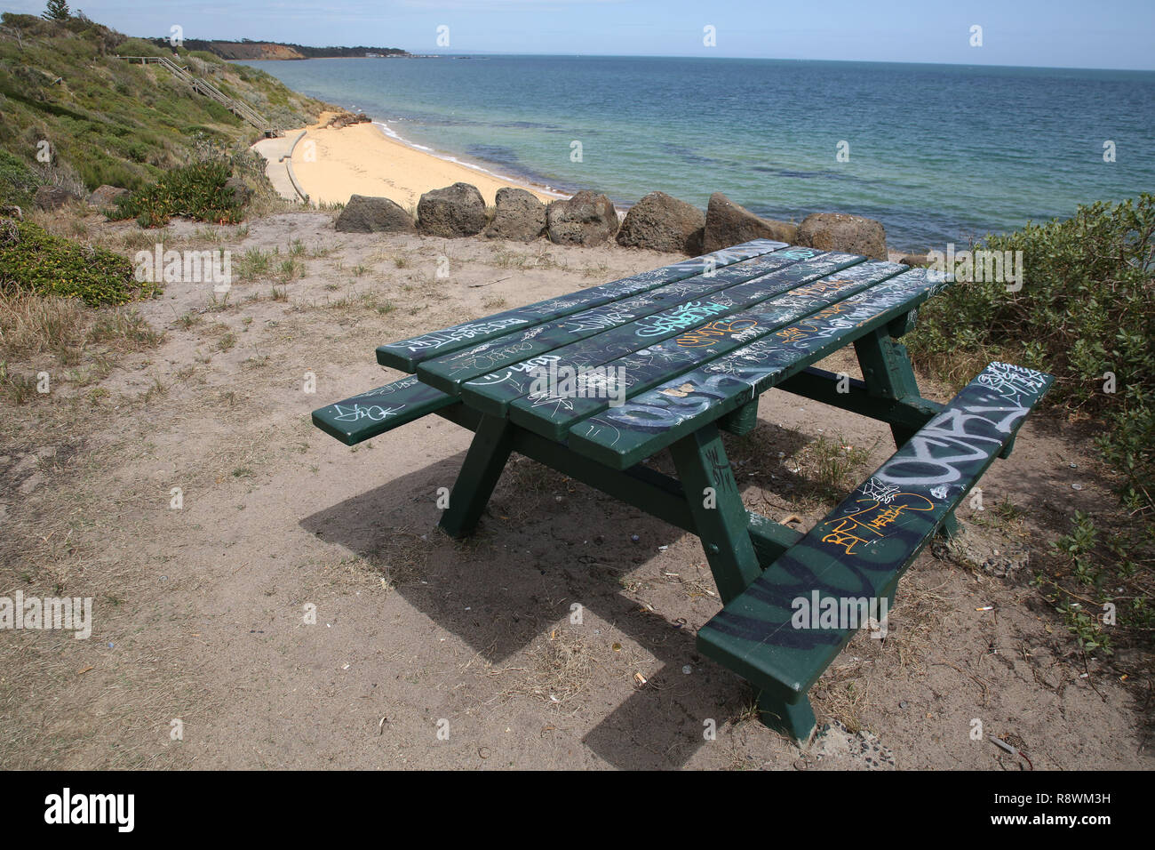 Sandringham Beach, Sandringham, Melbourne, Victoria, Australia Stock ...