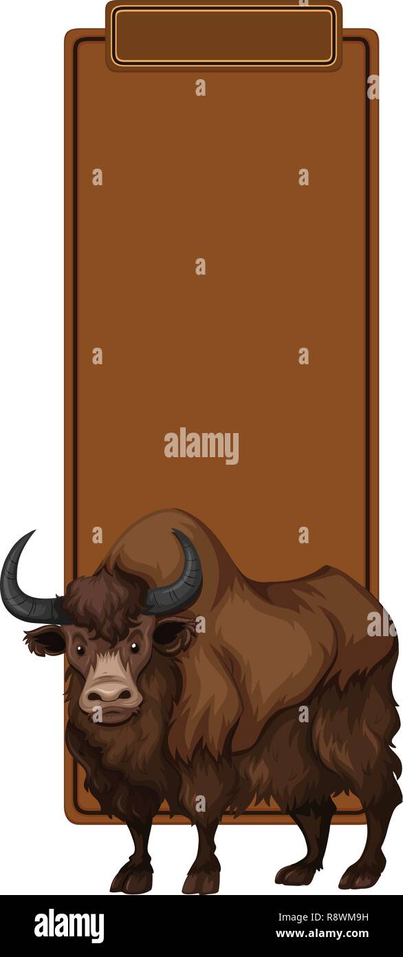 A yak on blank template illustration Stock Vector Image & Art - Alamy