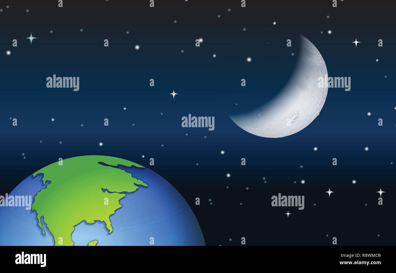 Earth globe night view Stock Vector Images - Alamy